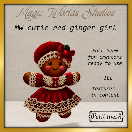 Second Life Marketplace Mw Cutie Red Ginger Girl